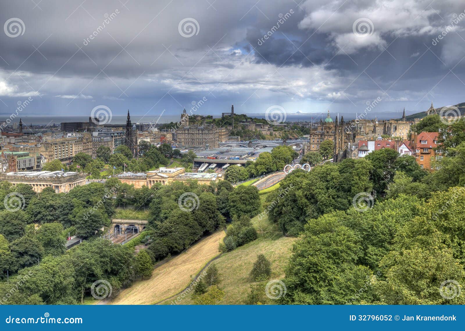 Edinburgh Cityscape stock photo. Image of scottish, britain - 32796052