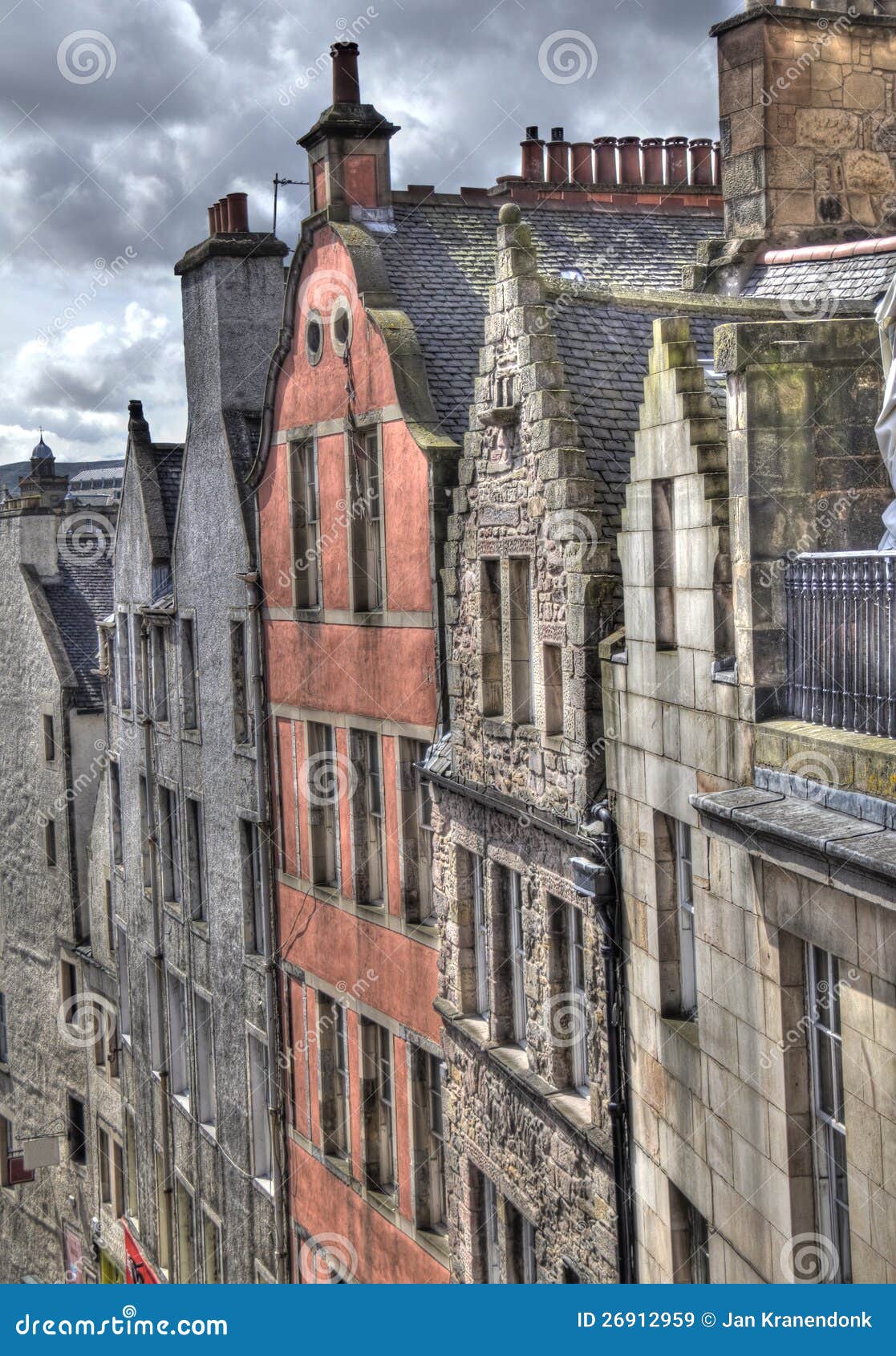 Edinburgh Houses stock image. Image of europe, architecture - 26912959
