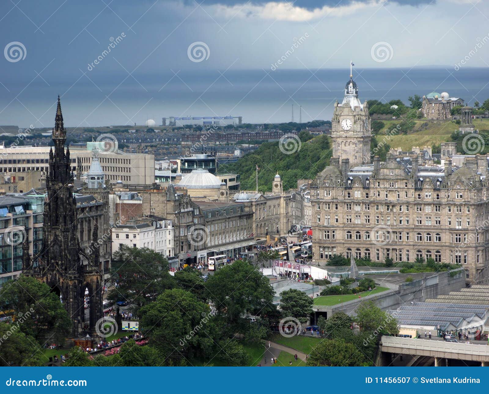 Edinburgh, Il Capitale Della Scozia. Immagine Stock - Immagine di ...
