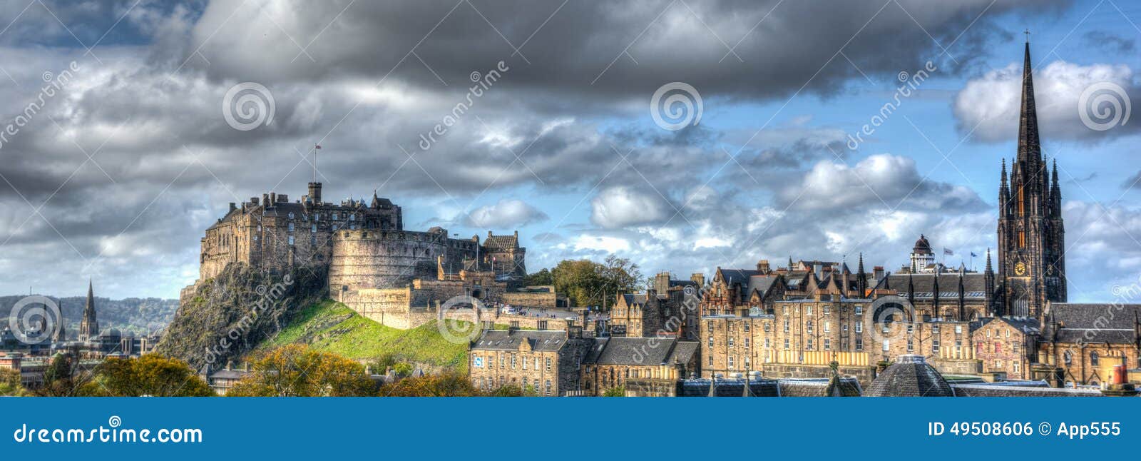 Edinburgh, Scotland stock photo. Image of side, rock - 49508606