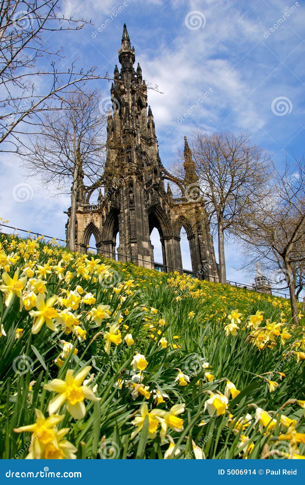 Edinburgh in spring stock photo. Image of edinburgh, construction - 5006914
