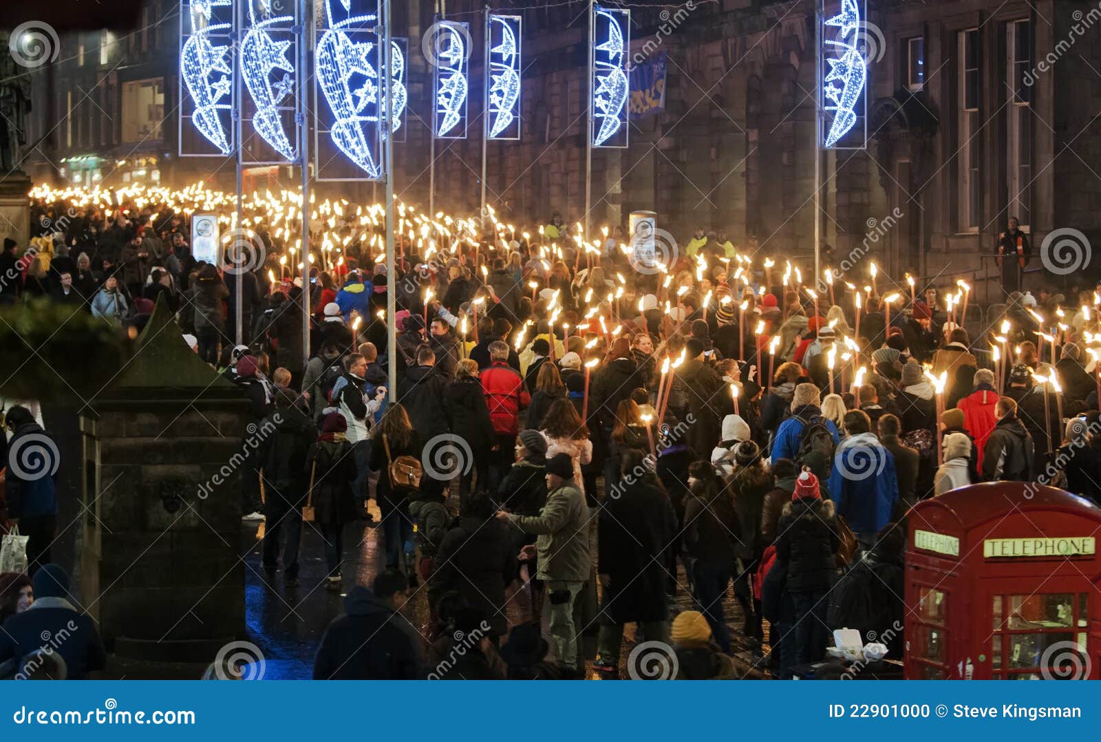 Edinburgh Torchlight Procession Editorial Image - Image of british ...