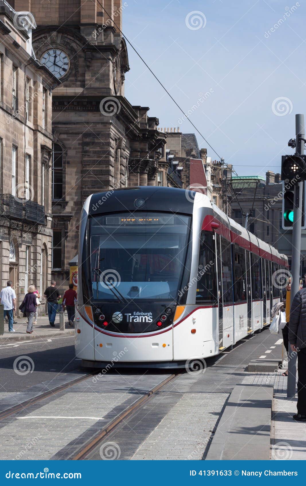 Edinburgh Trams on the First Day of Running Editorial Stock Photo ...