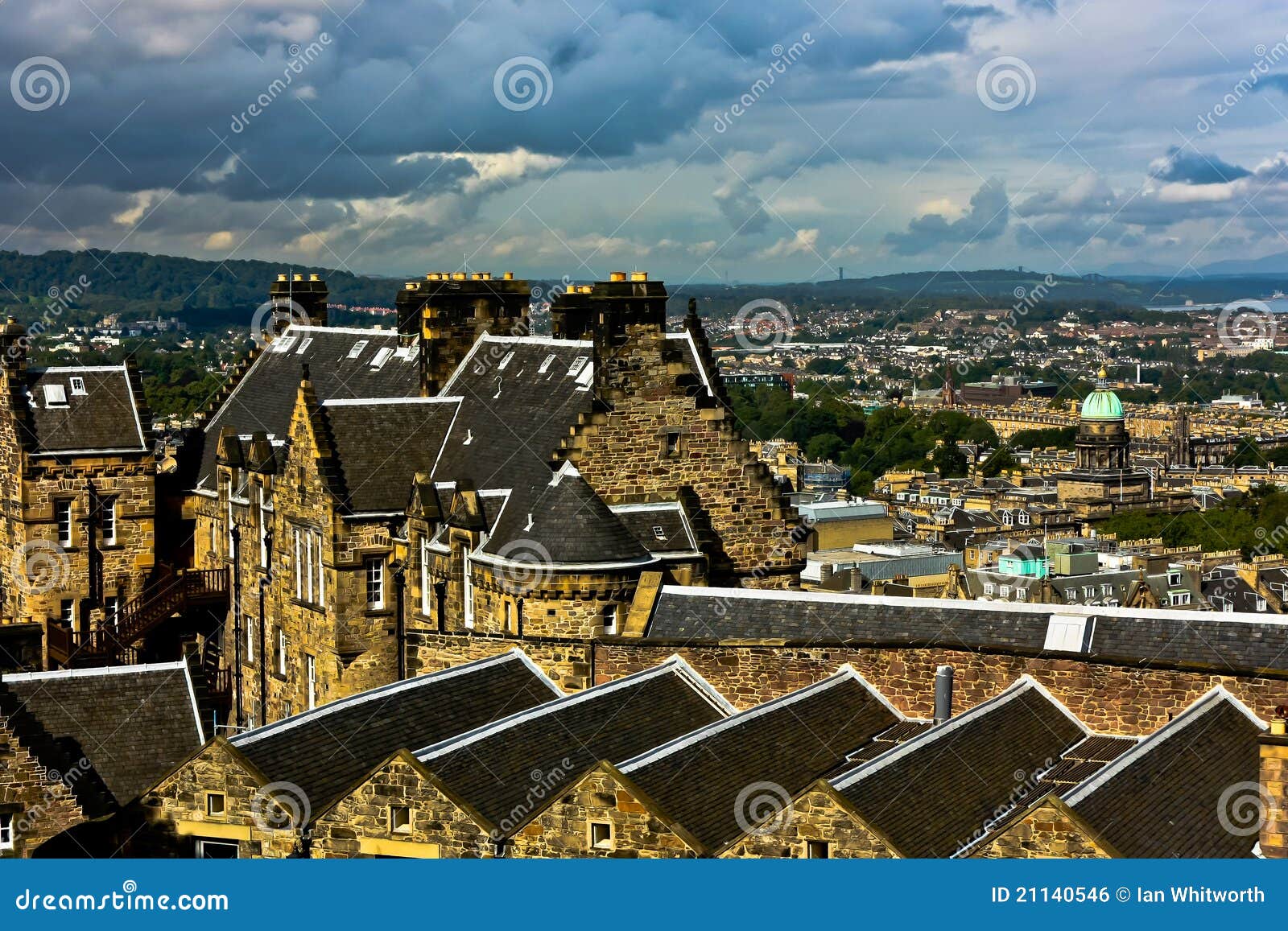 Edinburgh View stock photo. Image of historic, destination - 21140546