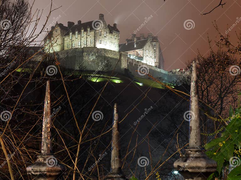 Edingburgh castle spikes stock image. Image of culture - 24486983