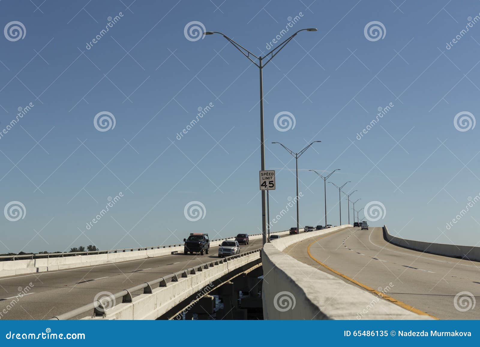 Edison Bridge in Fort Myers, Southwest Florida Stock Image - Image of ...
