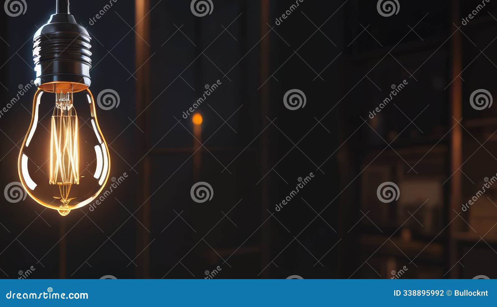 Edison Bulb Idea Background Graphic Element Stock Illustration ...