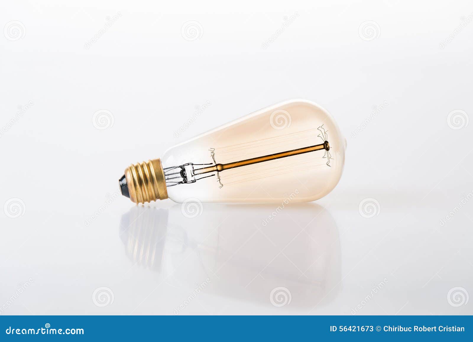 Edison Classic Light Bulb stock image. Image of light - 56421673