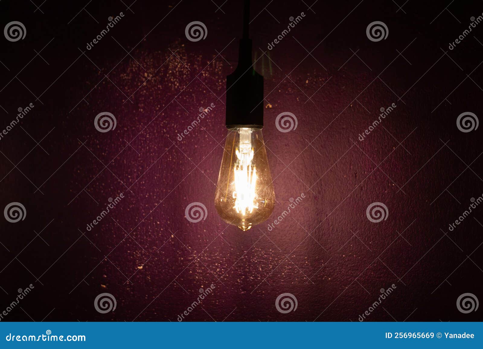 Edison Electrical Lamp, Retro Style Decor Stock Image - Image of decor ...