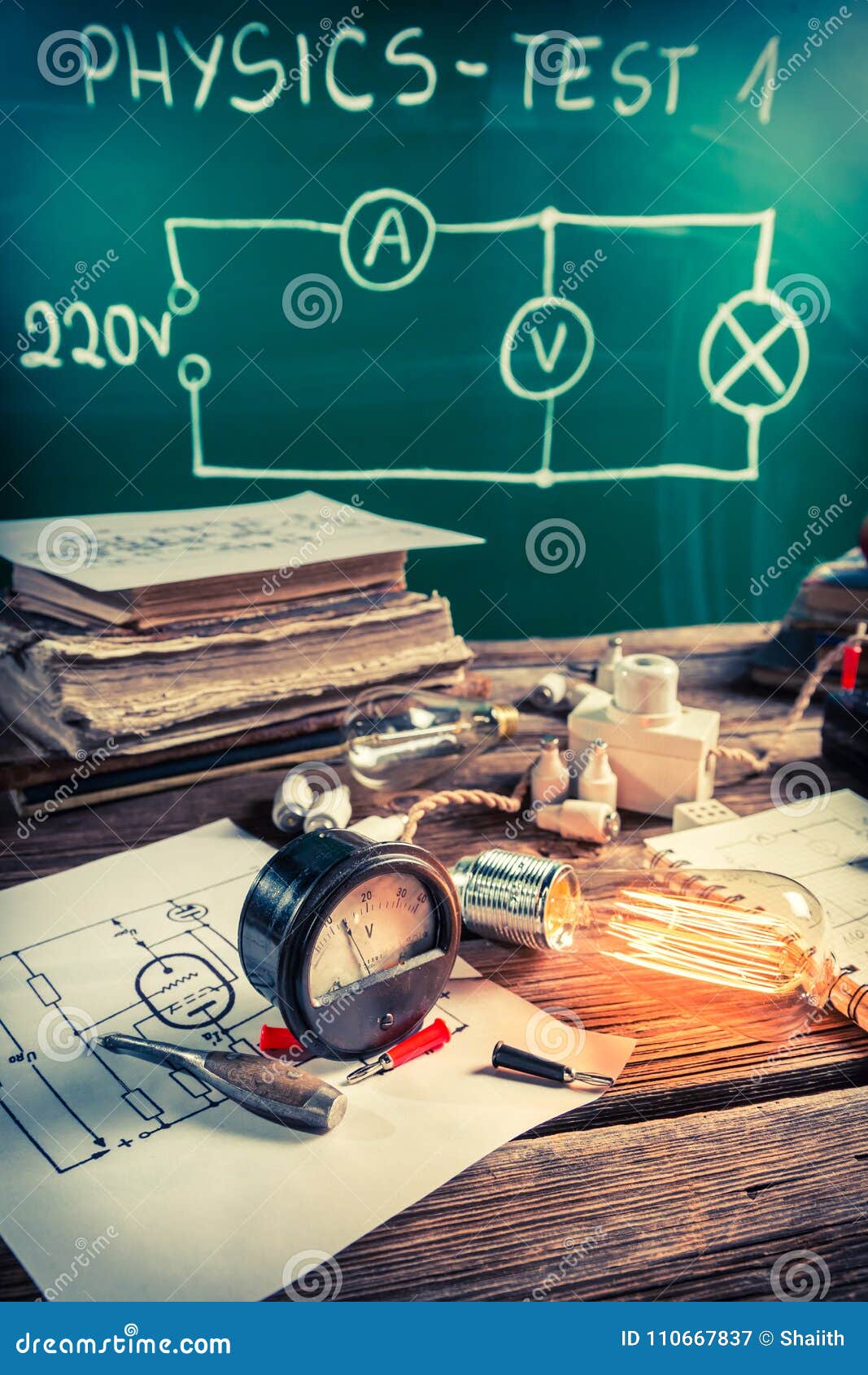 Edison Light Bulb, Electrical Components and Diagrams in Classroom ...
