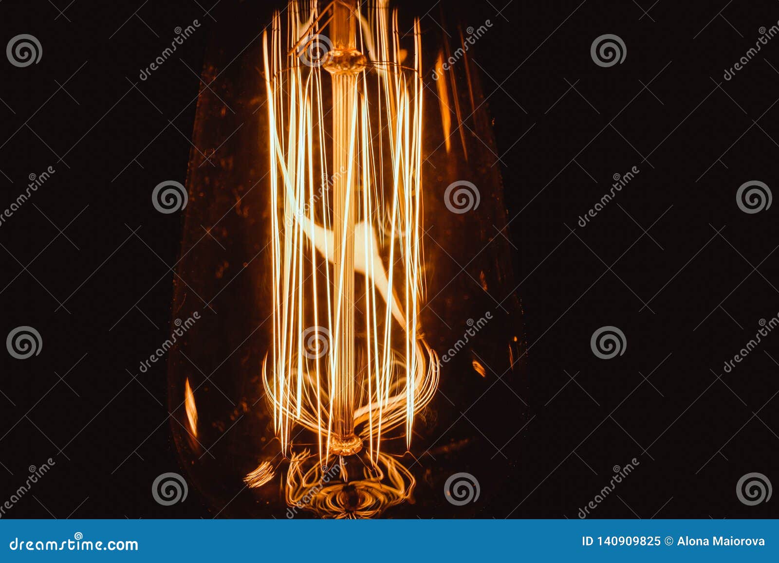 Edison Light Bulbs Close Up Stock Image - Image of equipment, hand ...