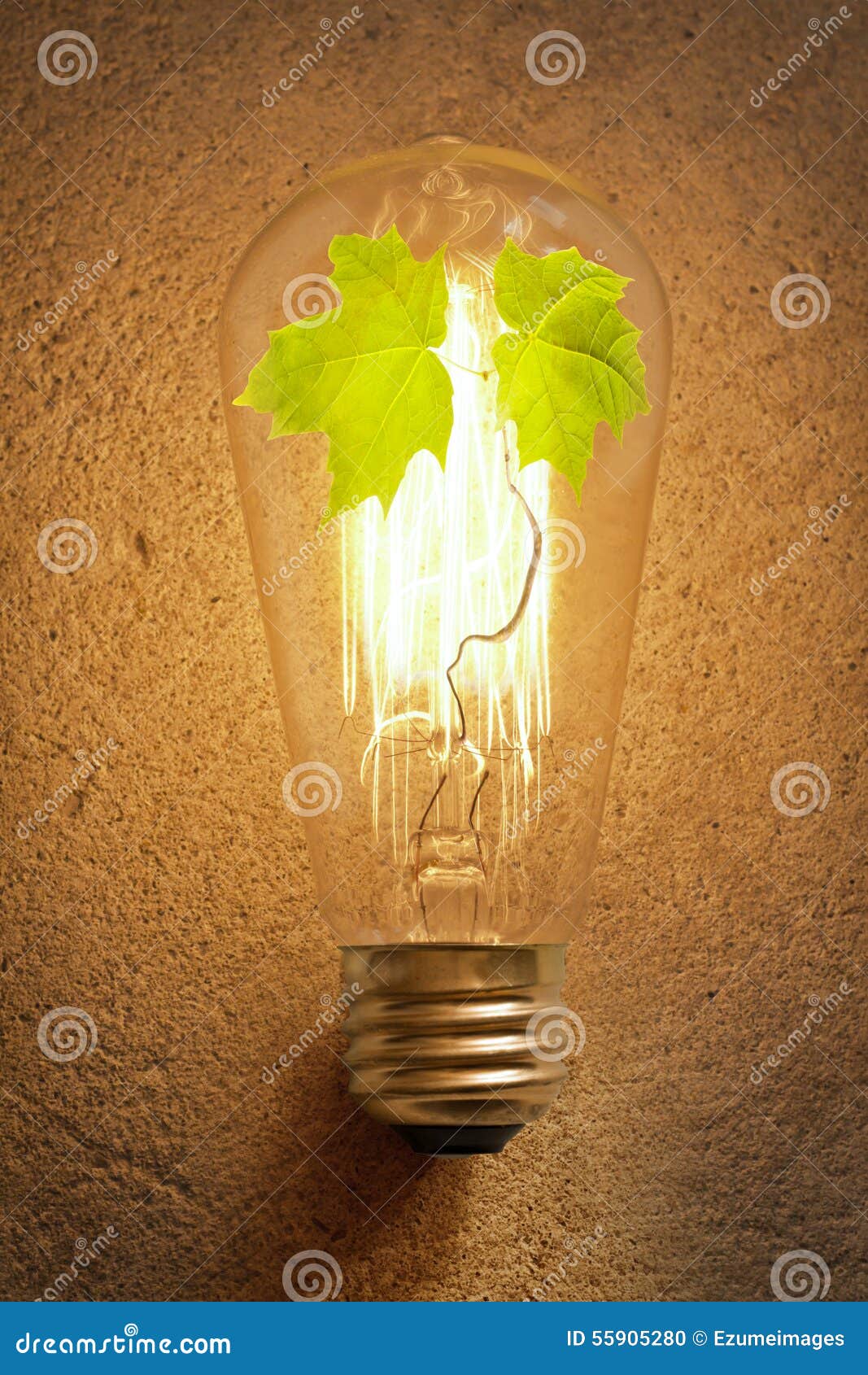 Edison Lightbulb Tree stock photo. Image of concept, bulbs - 55905280