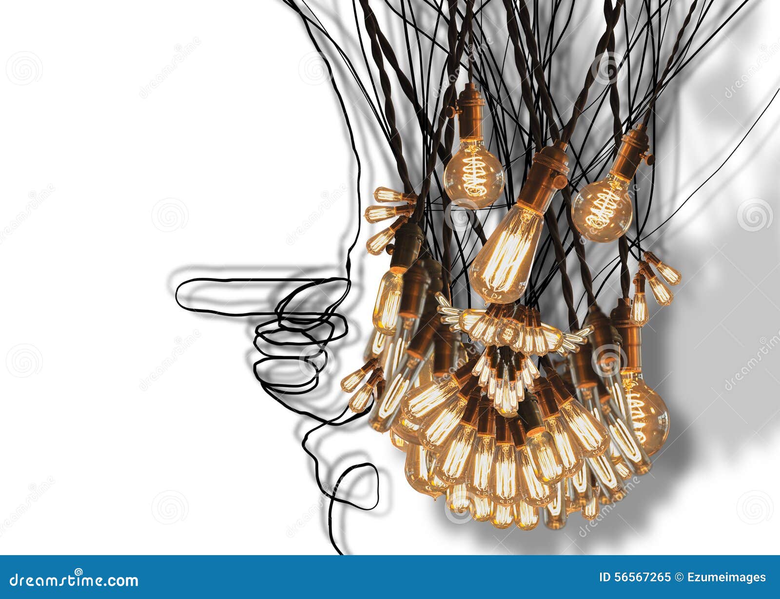 Edison Lightbulbs Beard stock image. Image of dude, original - 56567265