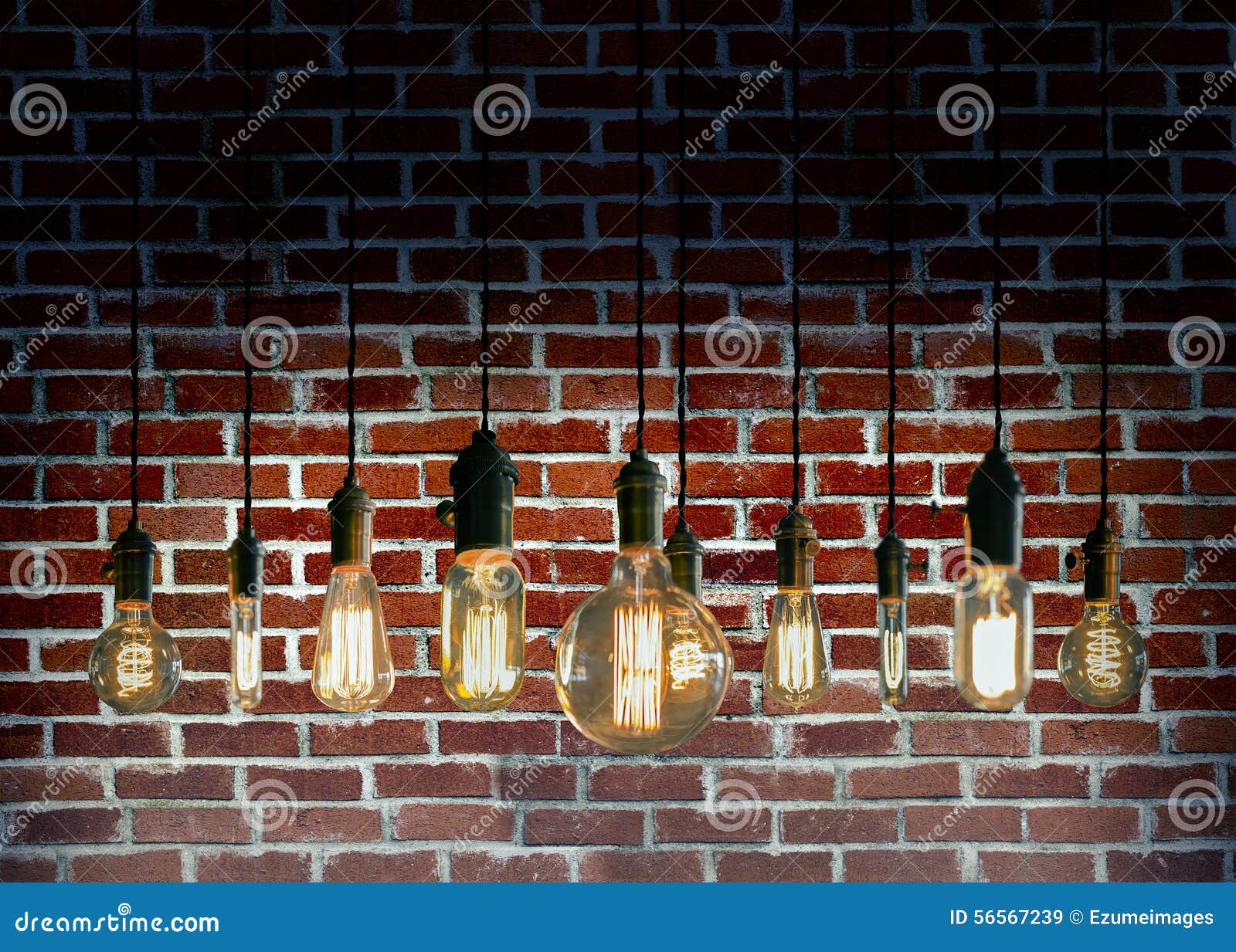 Edison Lightbulbs stock image. Image of lights, decorative - 56567239