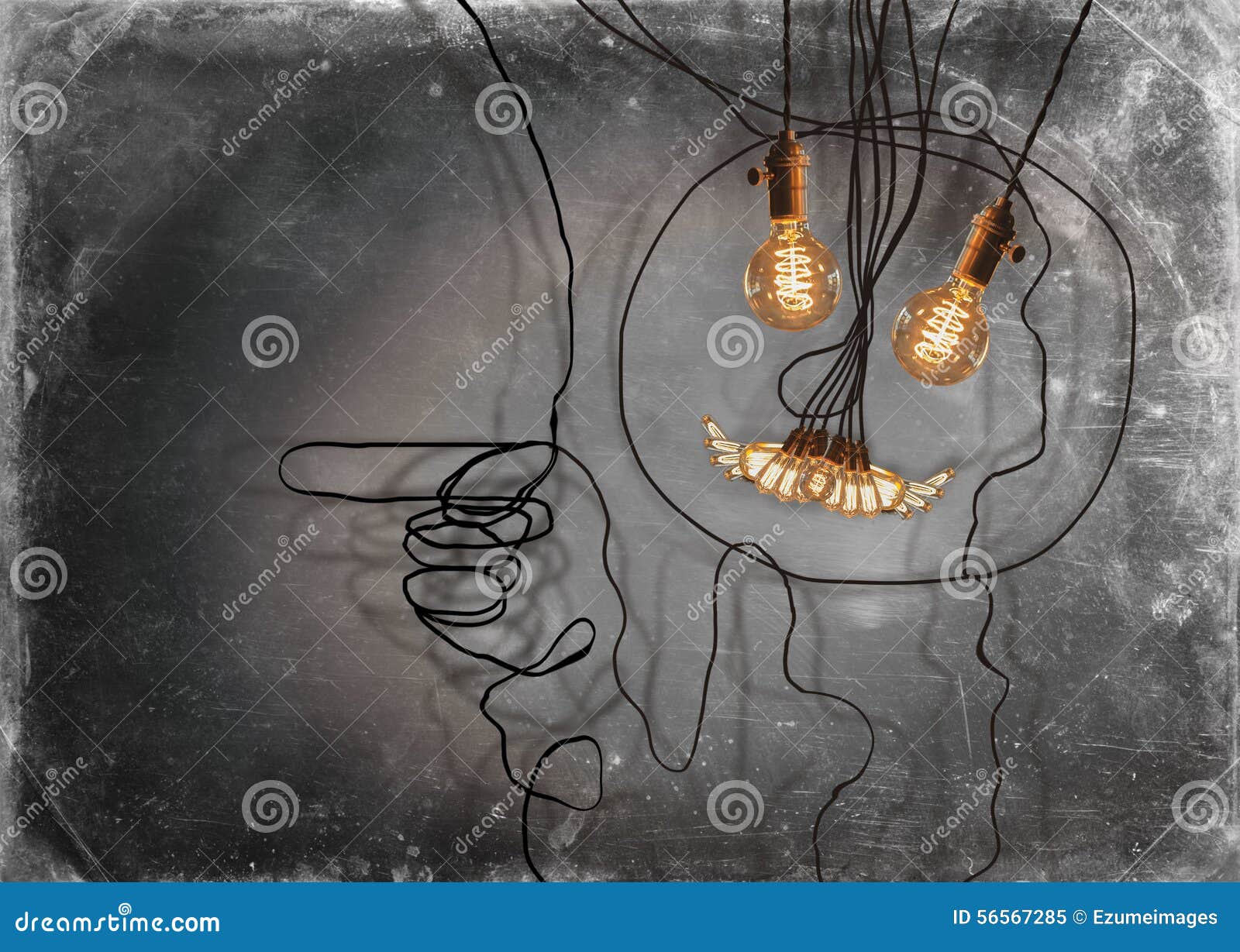 Edison Lightbulbs Face stock image. Image of face, anthropomorphic ...