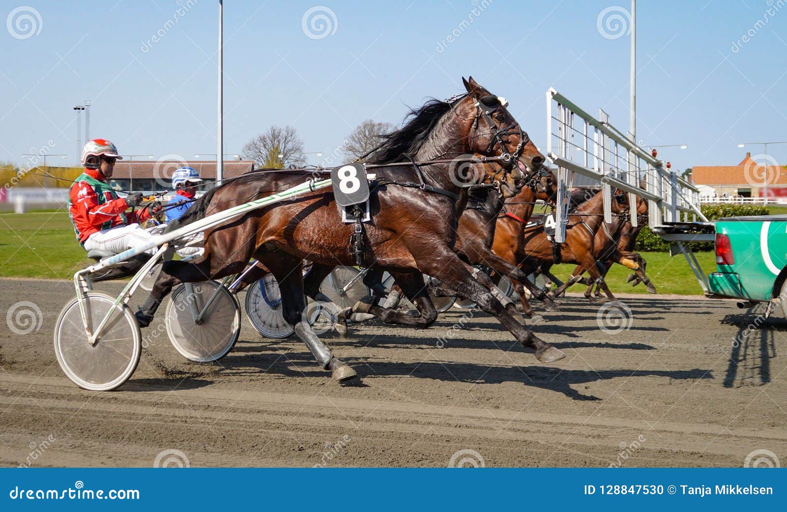 Trotters in harness race editorial image. Image of horse - 128847530