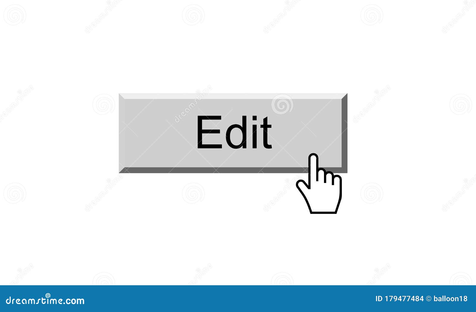 Edit web button stock illustration. Illustration of click - 179477484 Edit web button stock illustration. Illustration of click - 179477484