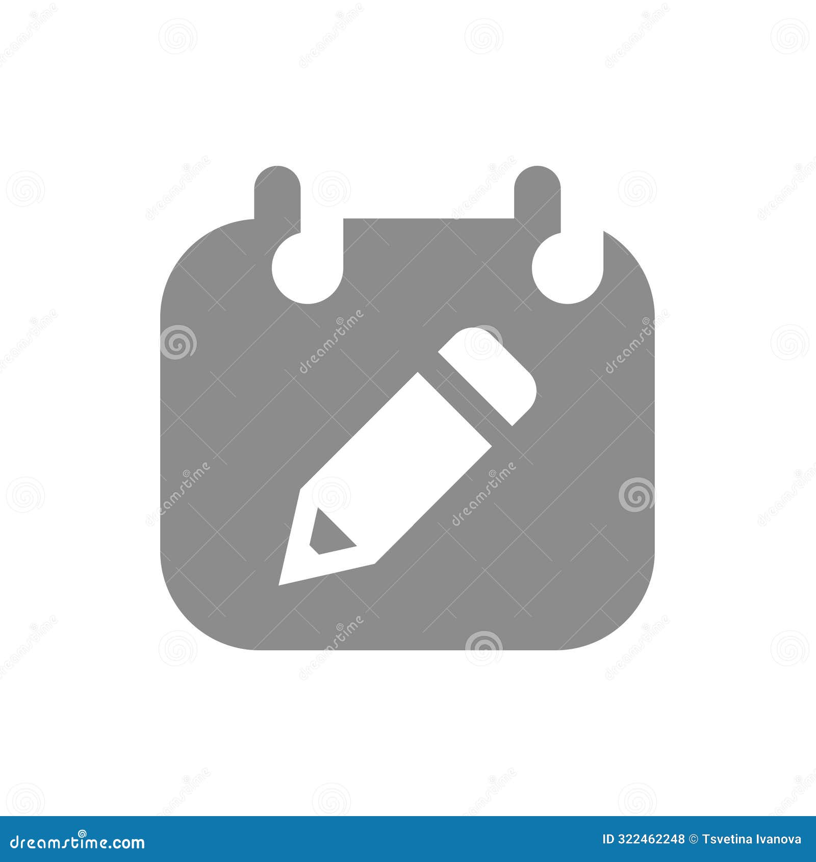 Edit Calendar Date Vector Icon Stock Illustration - Illustration of ...