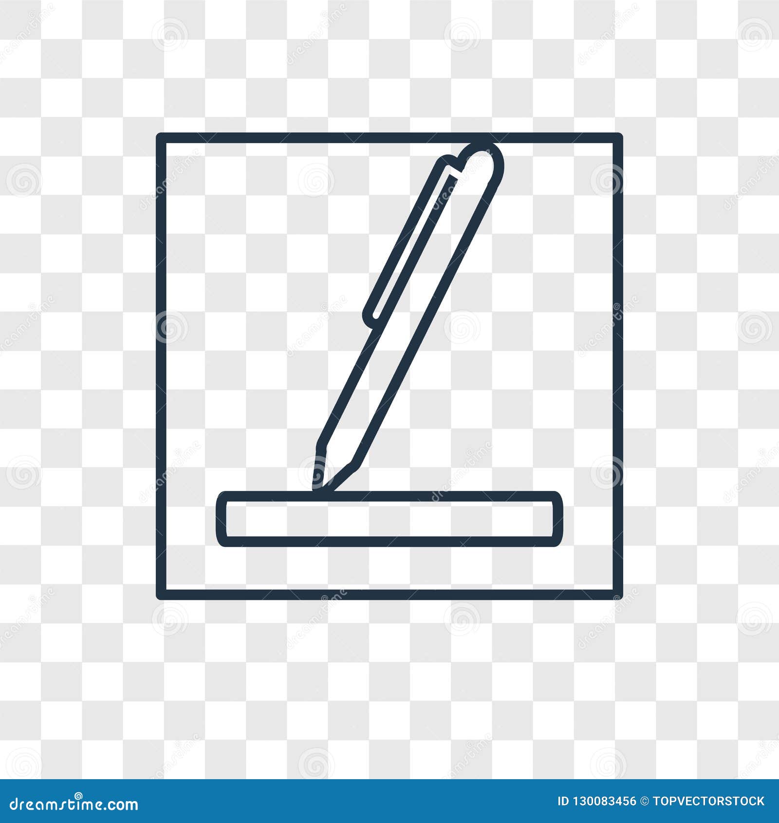 Edit Concept Vector Linear Icon Isolated on Transparent Background ...