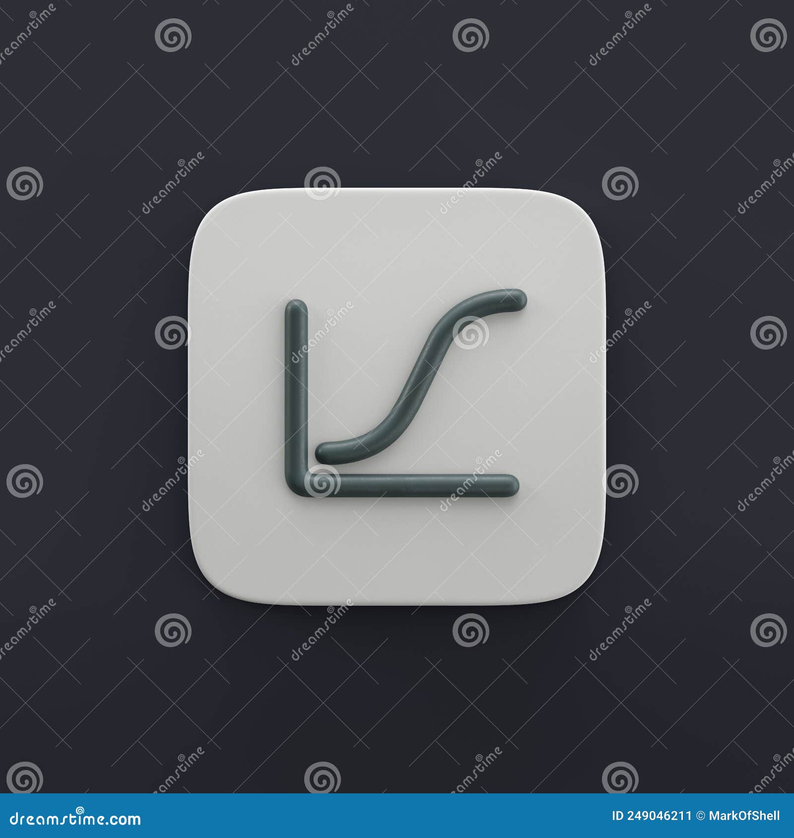Edit Curves 3d Icon, Outilne Design and Development Icon in Grey Color ...