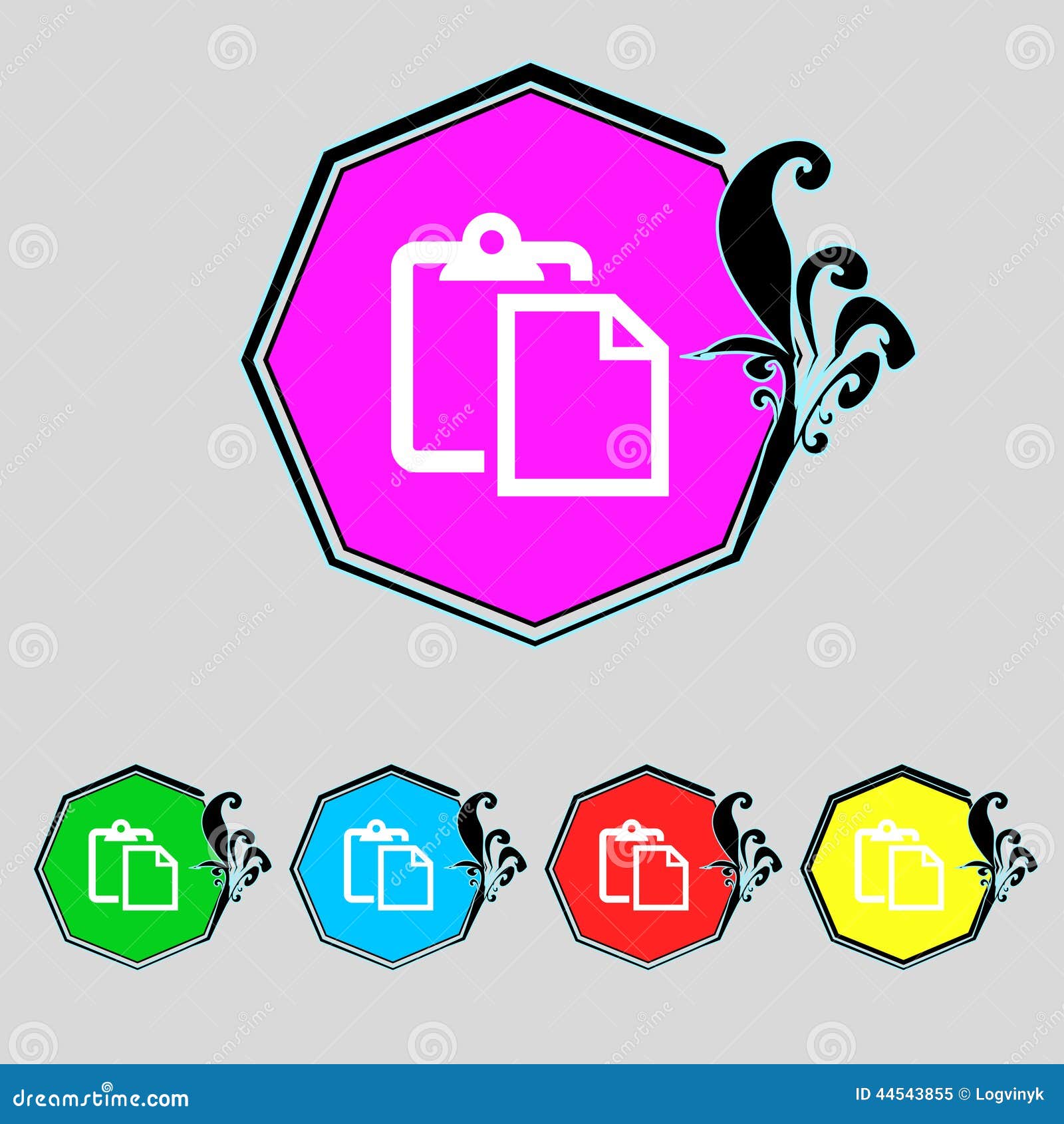 Edit Document Sign Icon. Content Button Stock Vector - Illustration of ...