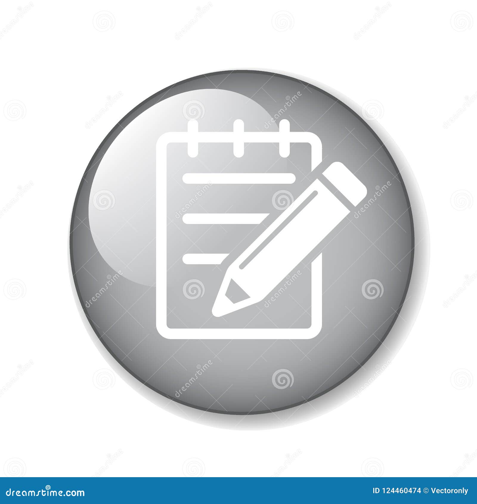 Edit icon button stock illustration. Illustration of folders - 124460474