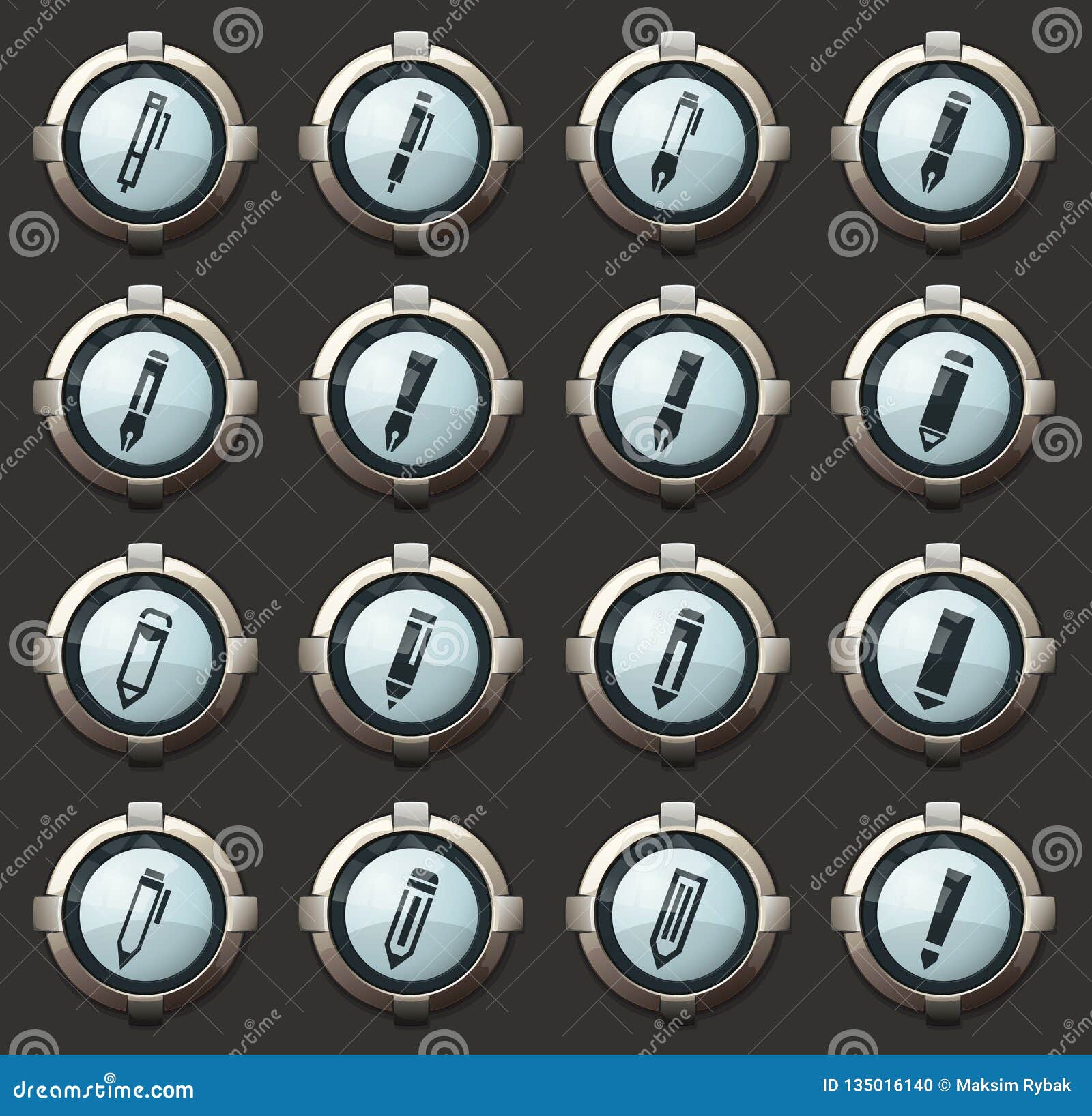 Edit icon set stock vector. Illustration of save, copy - 135016140