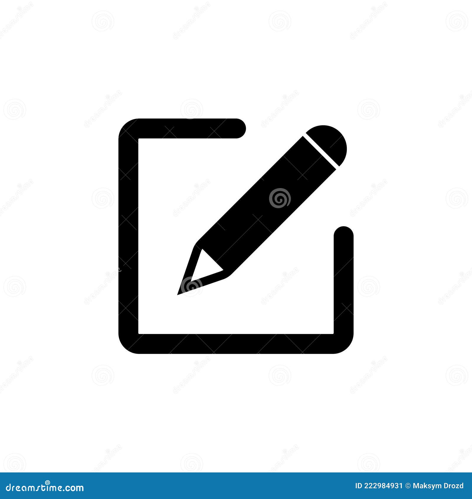 Edit Icon Symbol Vector. Edit Text Icon Stock Vector - Illustration of ...