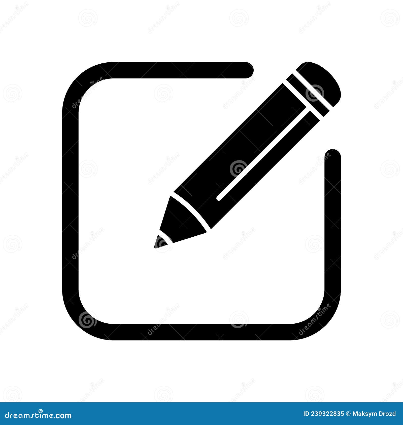 Edit Icon Symbol Vector. Edit Text Icon Stock Vector - Illustration of ...