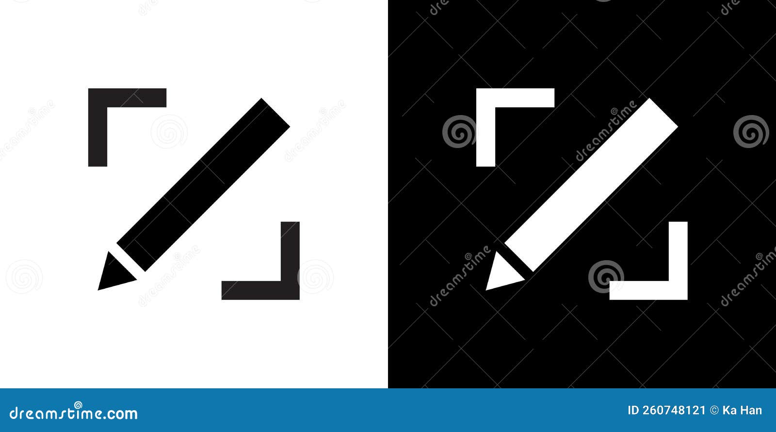 Edit Icon Vector in Clipart Concept. Pencil Editor Sign Symbol Stock ...
