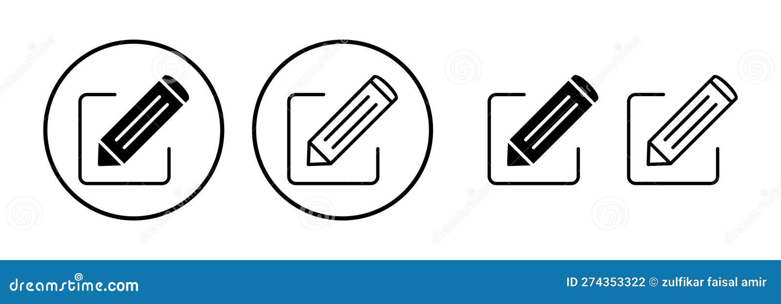 Edit Icon . Edit Document Sign and Symbol. Pencil Stock Vector ...