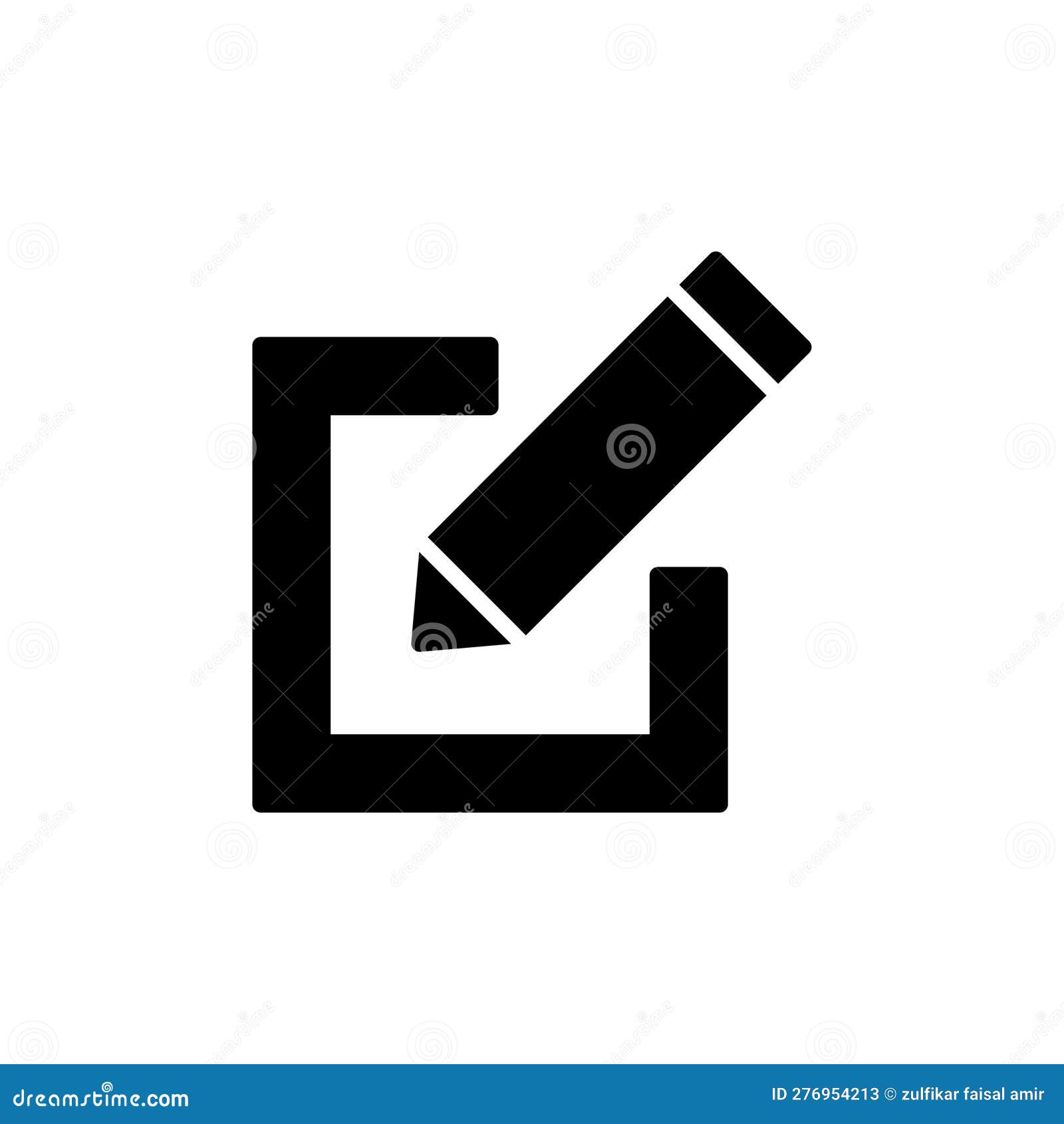 Edit Icon . Edit Document Sign and Symbol. Pencil Stock Vector ...