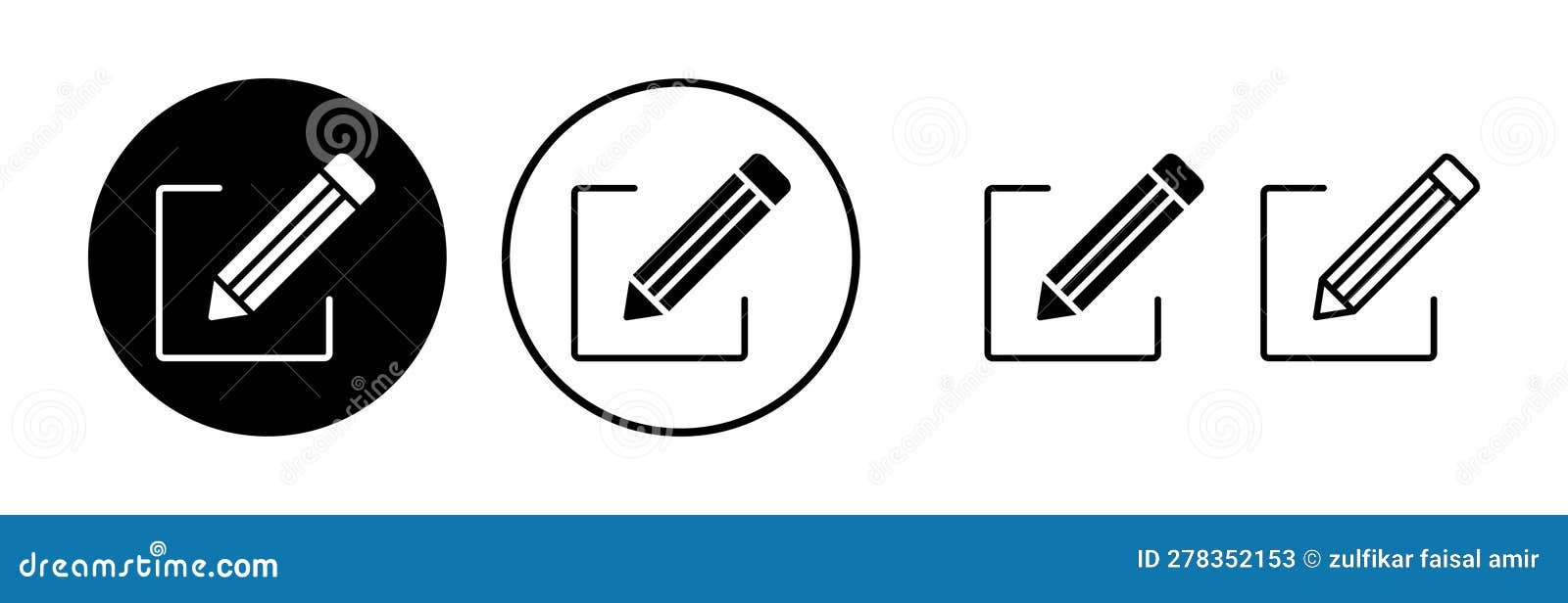 Edit Icon . Edit Document Sign and Symbol. Pencil Stock Vector ...