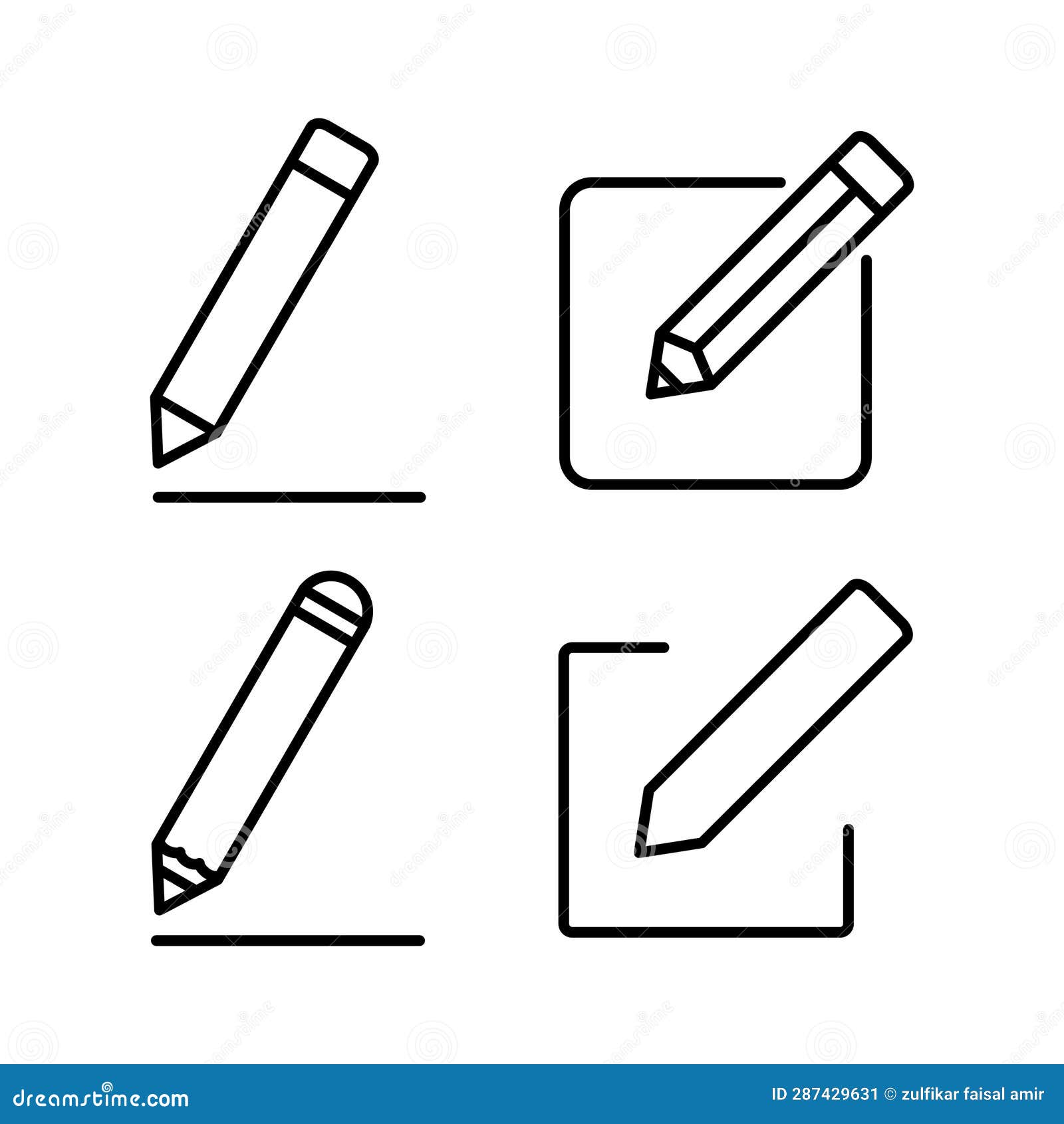 Edit Icon . Edit Document Sign and Symbol. Pencil Stock Vector ...