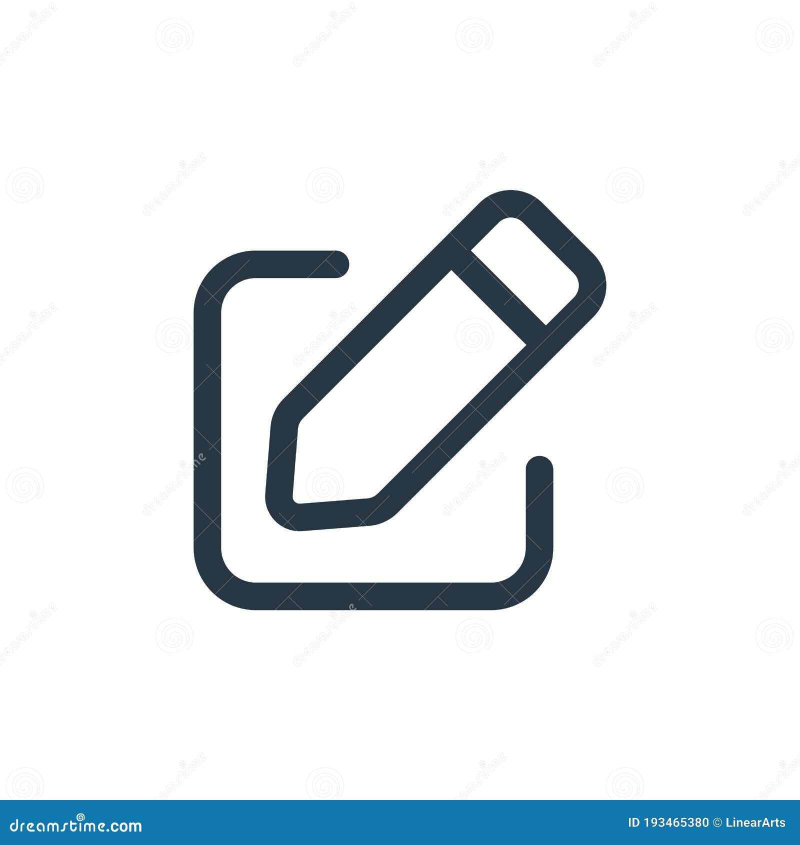 Edit Icon Vector from Interface Concept. Thin Line Illustration of Edit ...