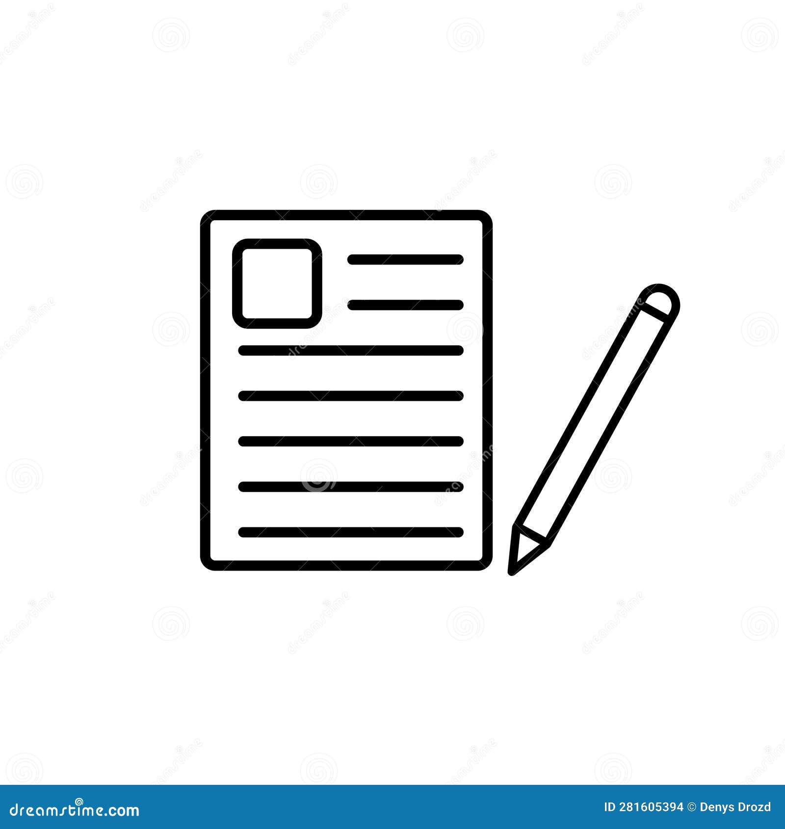 Edit Icon Vector. Redact Illustration Sign. Write Symbol. Document Logo ...