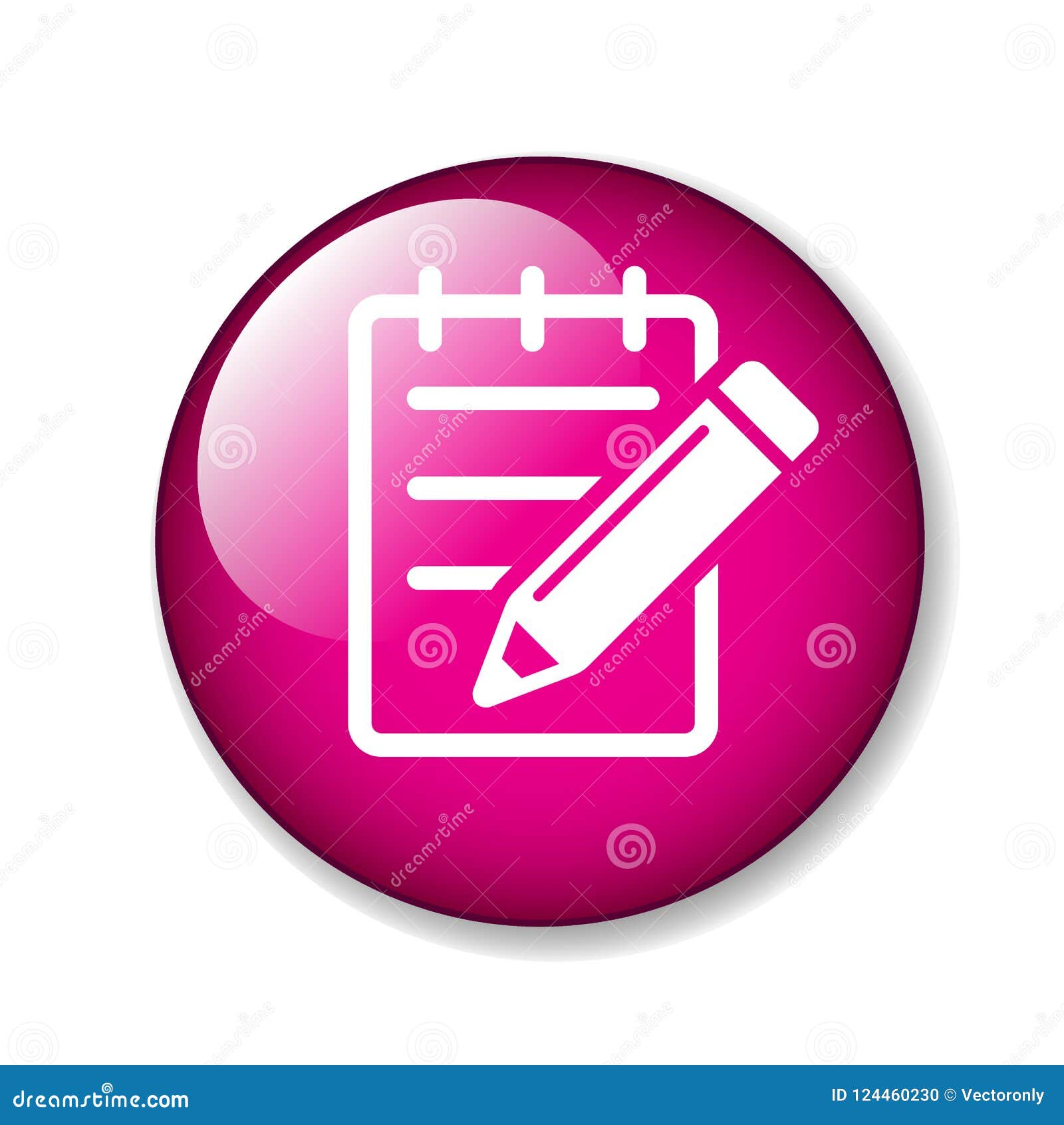 Edit icon button stock illustration. Illustration of clipart - 124460230