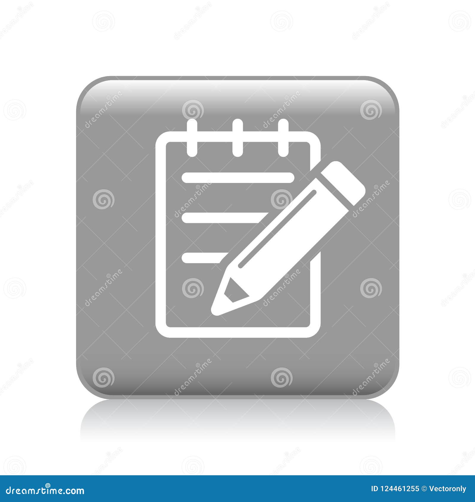 Edit icon button stock illustration. Illustration of folders - 124461255