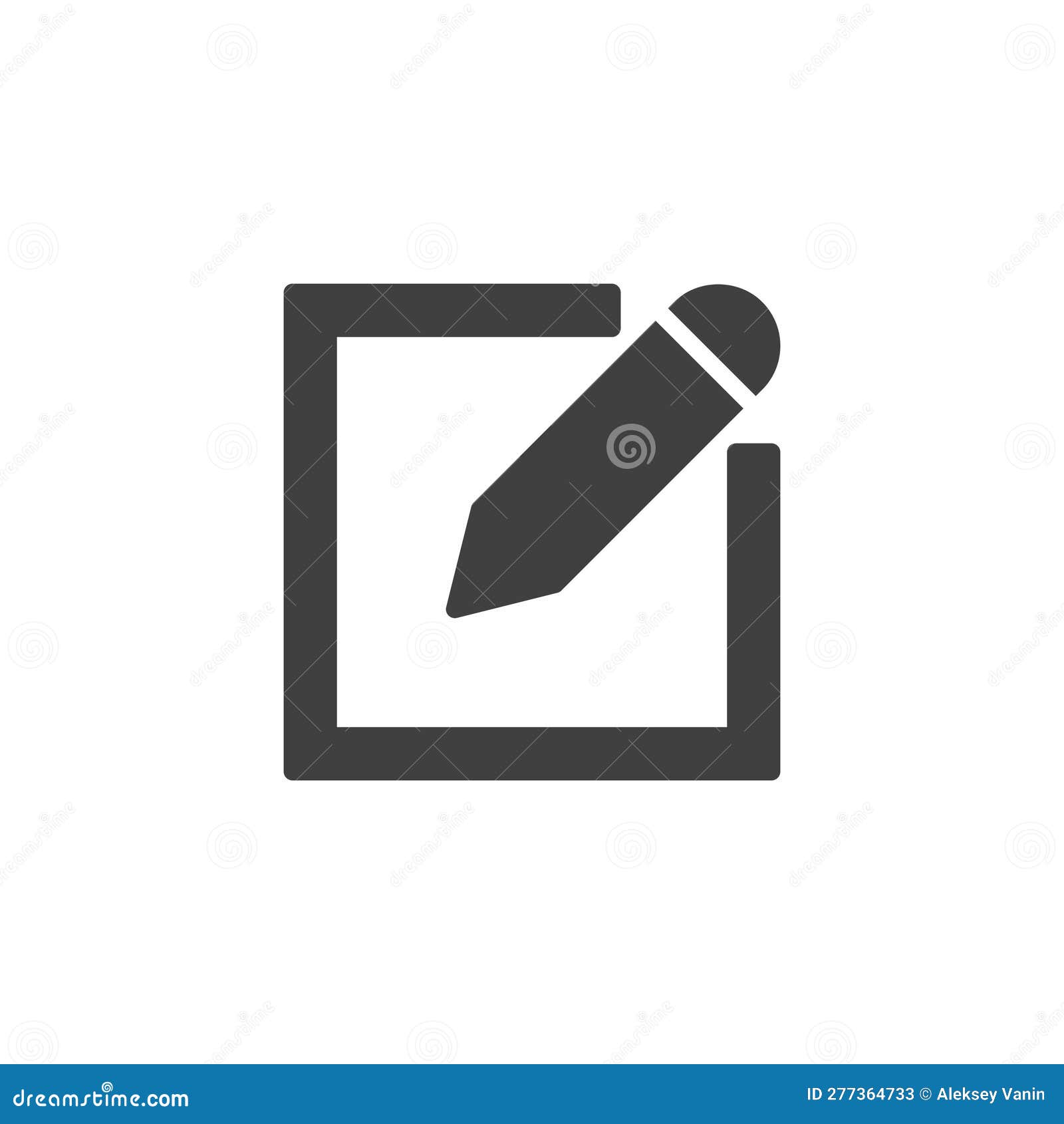 Edit note vector icon stock illustration. Illustration of simple ...