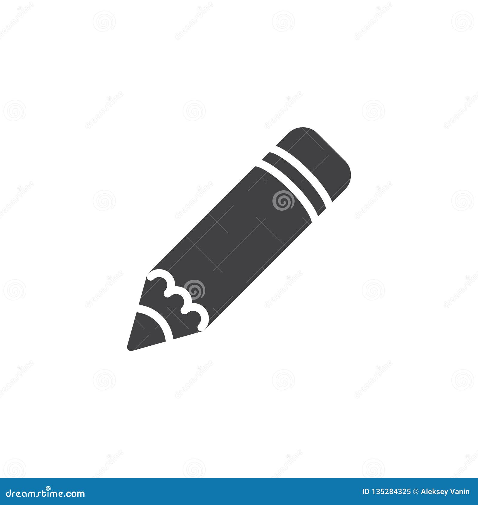 Edit pen vector icon stock vector. Illustration of edit - 135284325