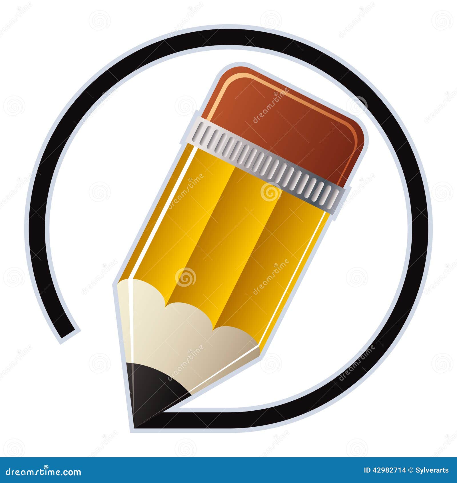 Edit pencil vector icon. stock vector. Illustration of button - 42982714
