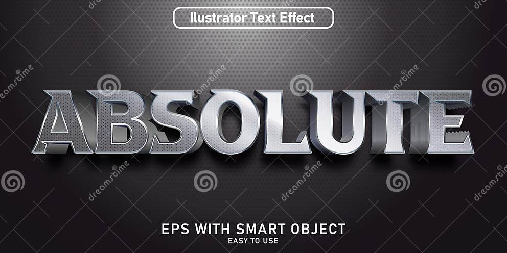 EDIT TABLE TEXT EFFECT ABSOLUTE Stock Vector - Illustration of ...