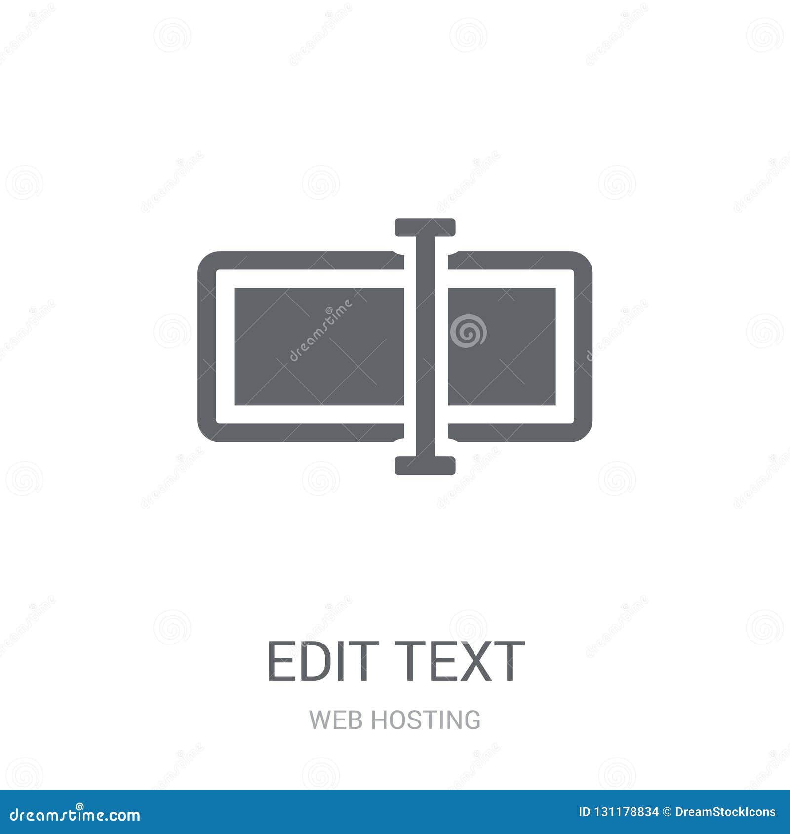 Edit Text Icon. Trendy Edit Text Logo Concept on White Background from ...