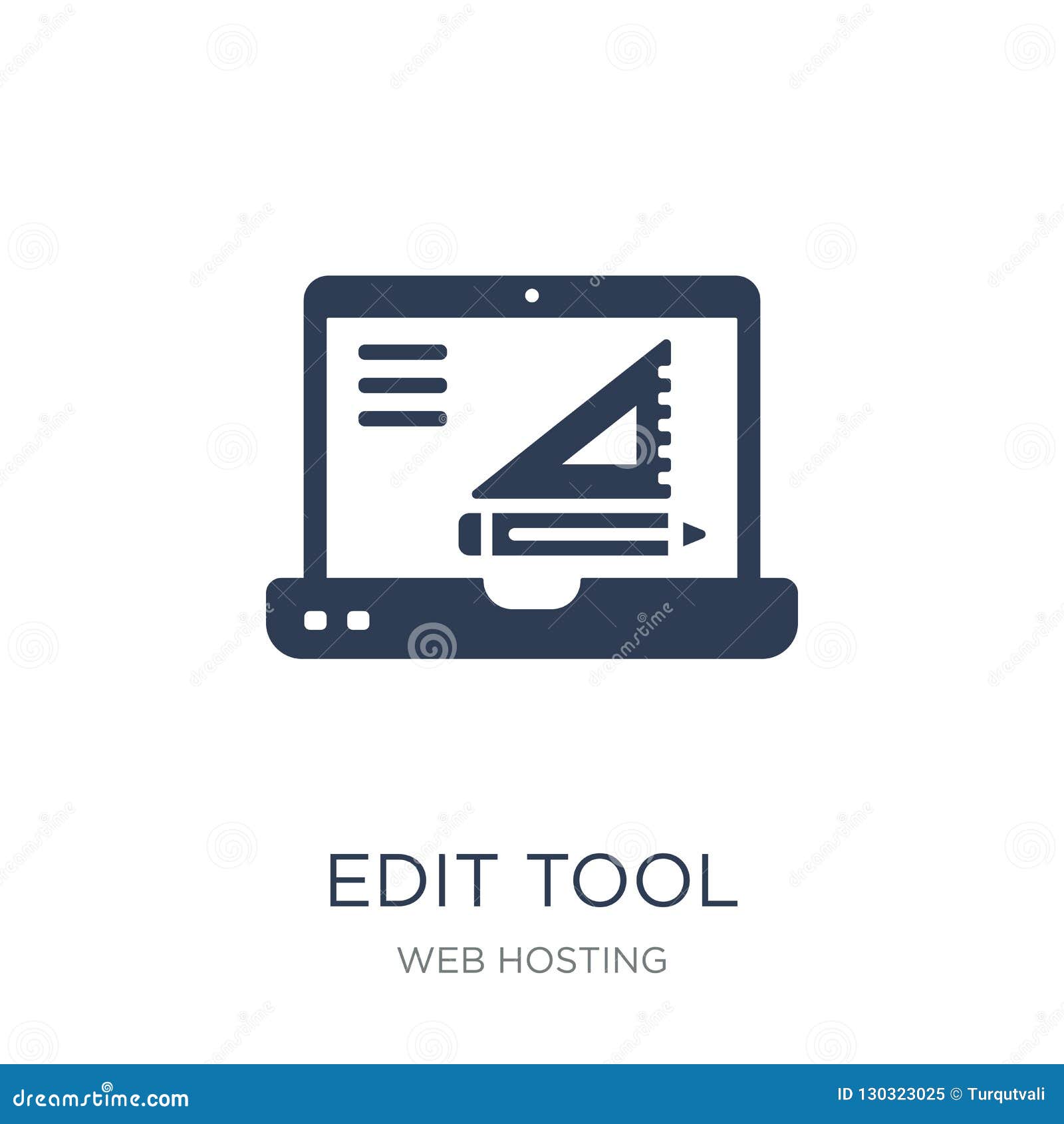 Edit Tool Icon. Trendy Flat Vector Edit Tool Icon on White Background ...