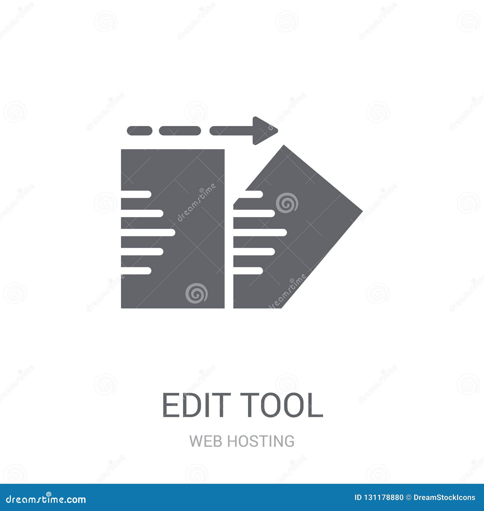 Edit Tool Icon. Trendy Edit Tool Logo Concept on White Background from ...