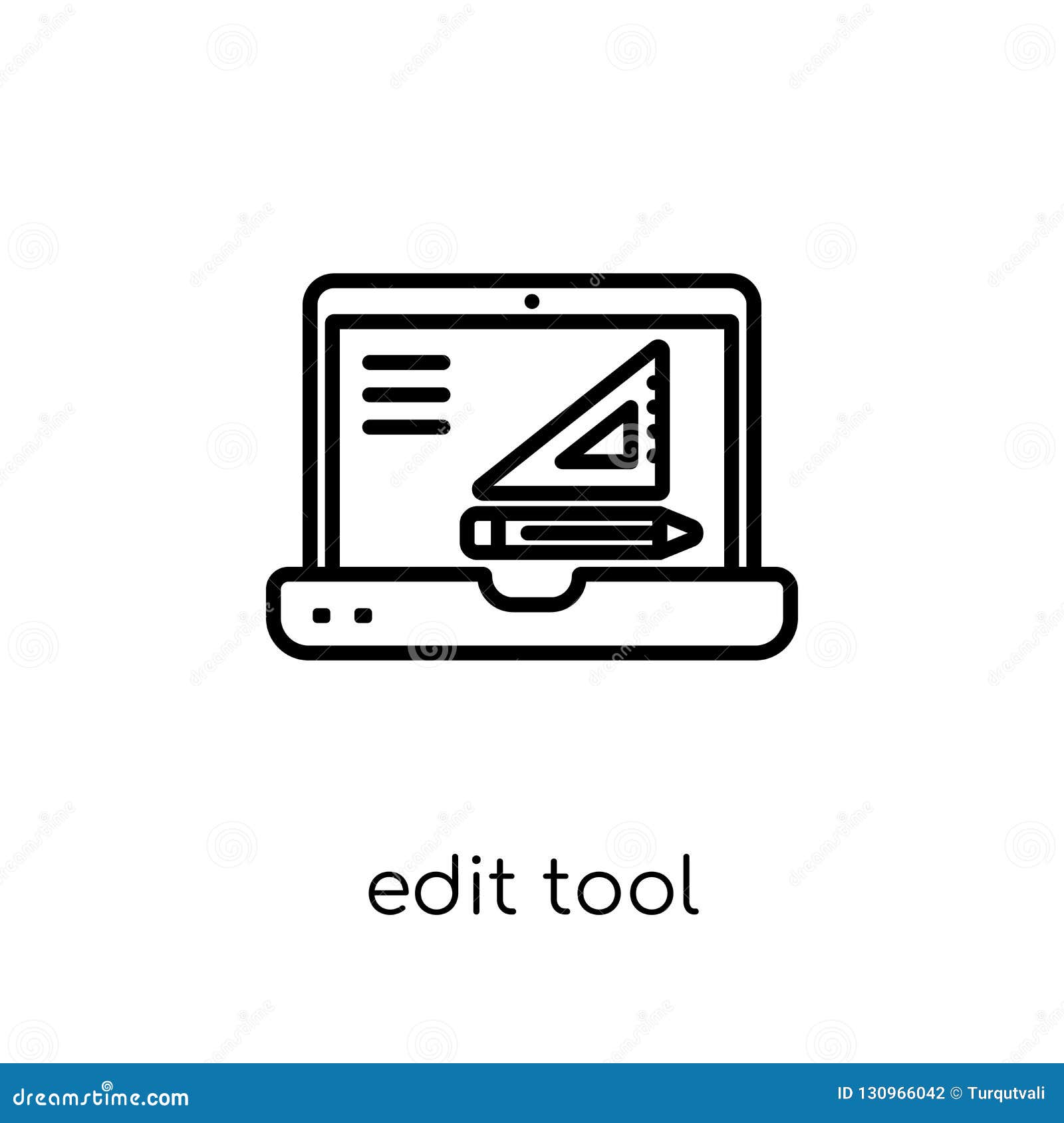 Edit Tool Icon. Trendy Modern Flat Linear Vector Edit Tool Icon Stock ...