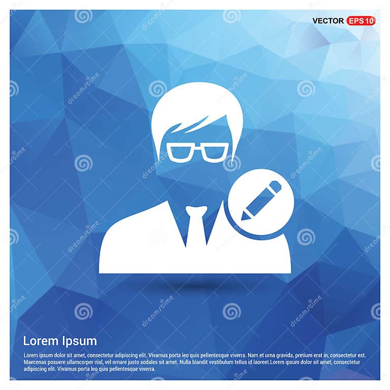 Edit user Icon stock vector. Illustration of people - 132448978