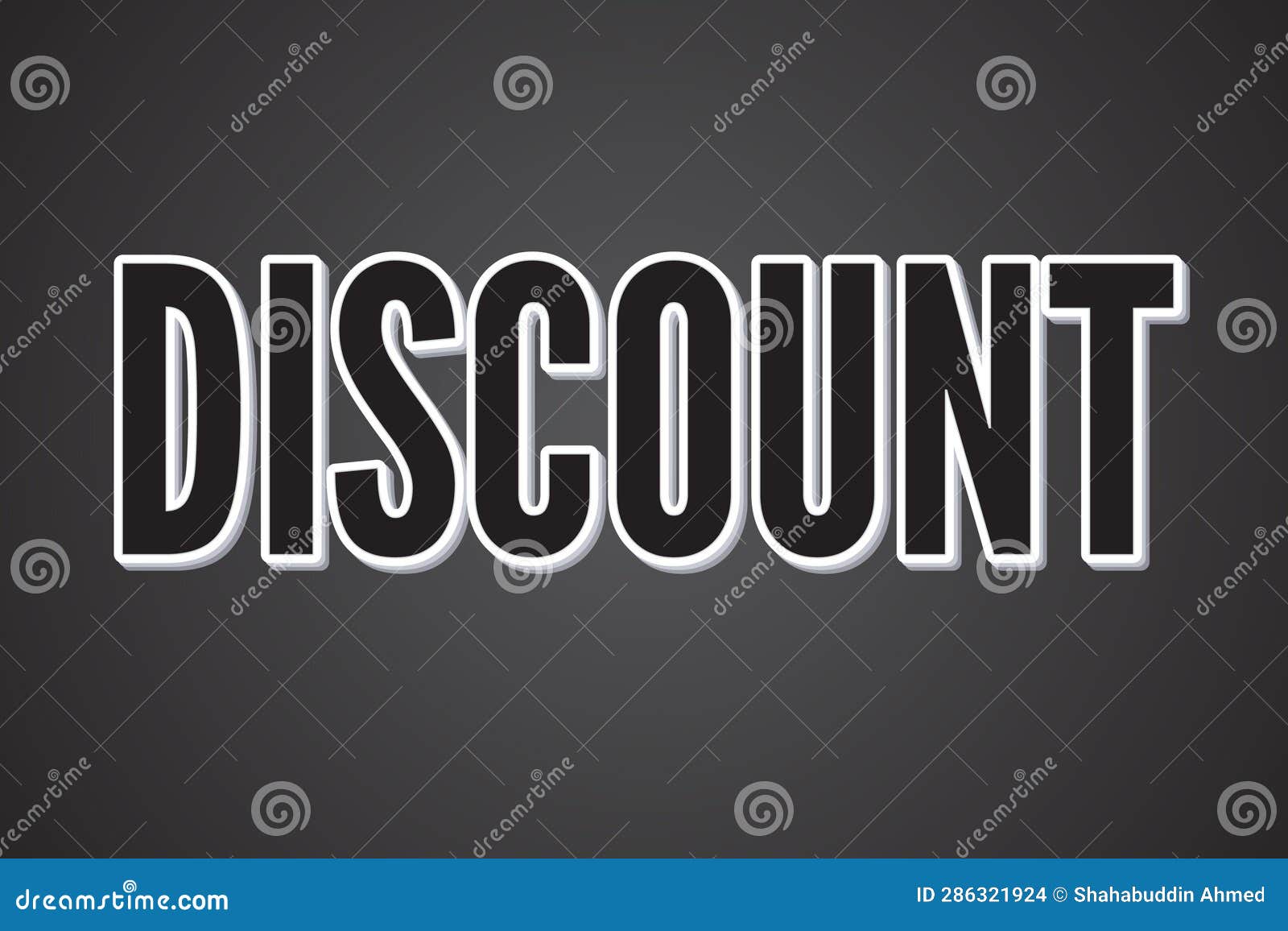 Editable 3D Discount Text Effect Stock Vector - Illustration of store ...