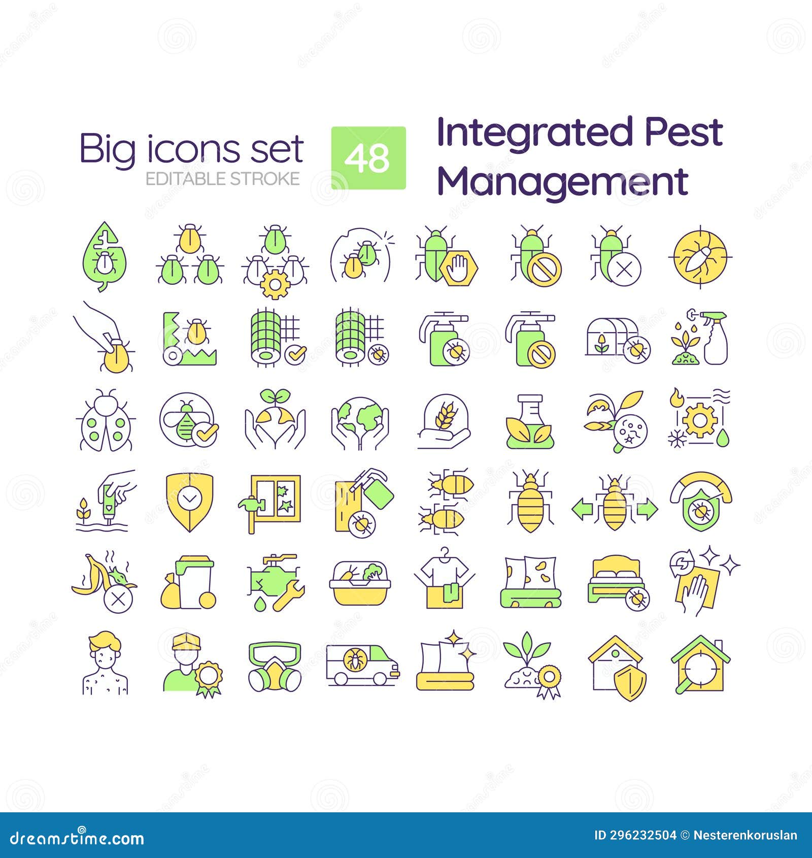 Integrated Pest Management Isolated Cartoon Vector Illustrations ...