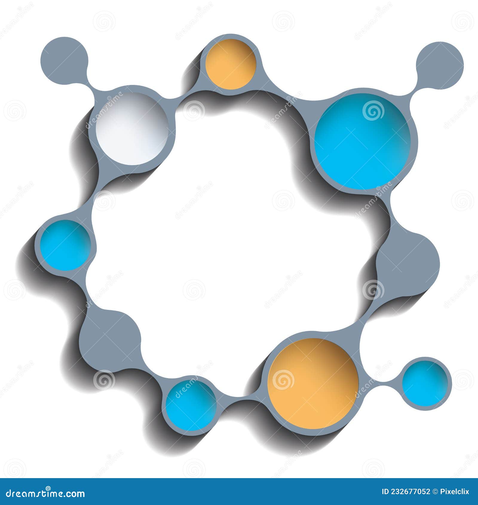 Editable Blank Science and Technological Info-graphic Template. Stock ...
